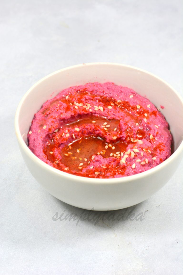 Beetroot Hummus | Quick Beetroot Hummus Recipe | Simply Tadka